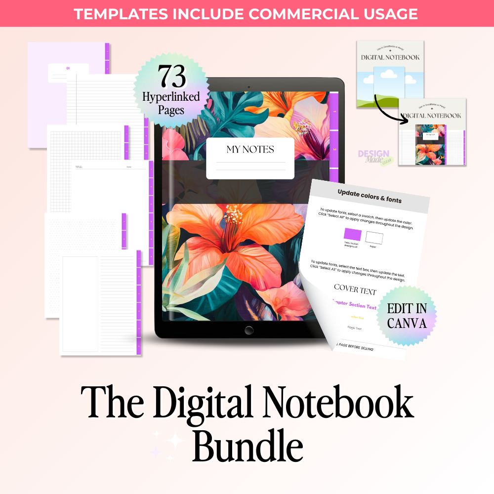 The Digital Notebook Bundle – Design Made Clear