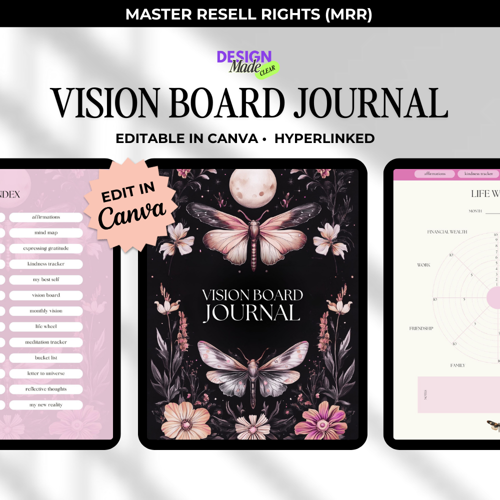 Vision Board Digital Planner – Design Made Clear